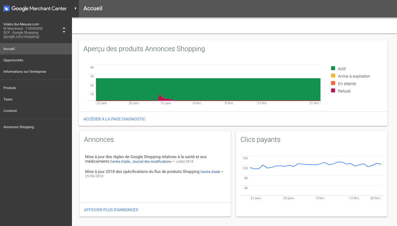 Comment créer un flux shopping